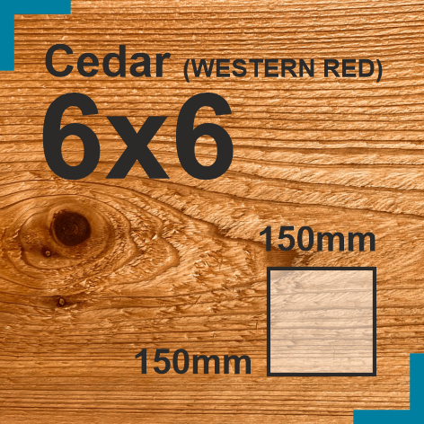 6x6 Cedar Sawn Finish Timber Post – Talley Sawmill Ltd
